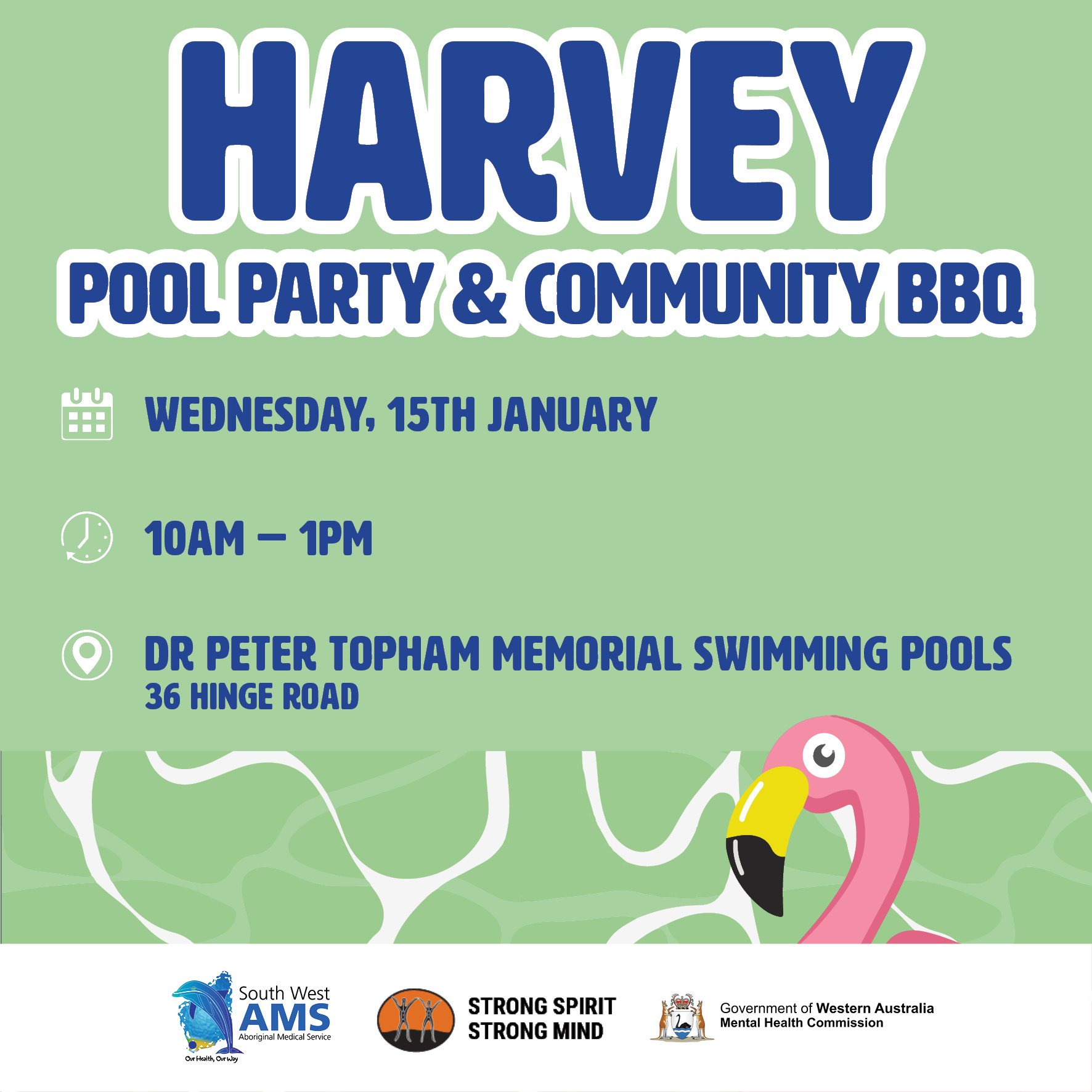 Pool party and community barbecue - South West Aboriginal Medical Service