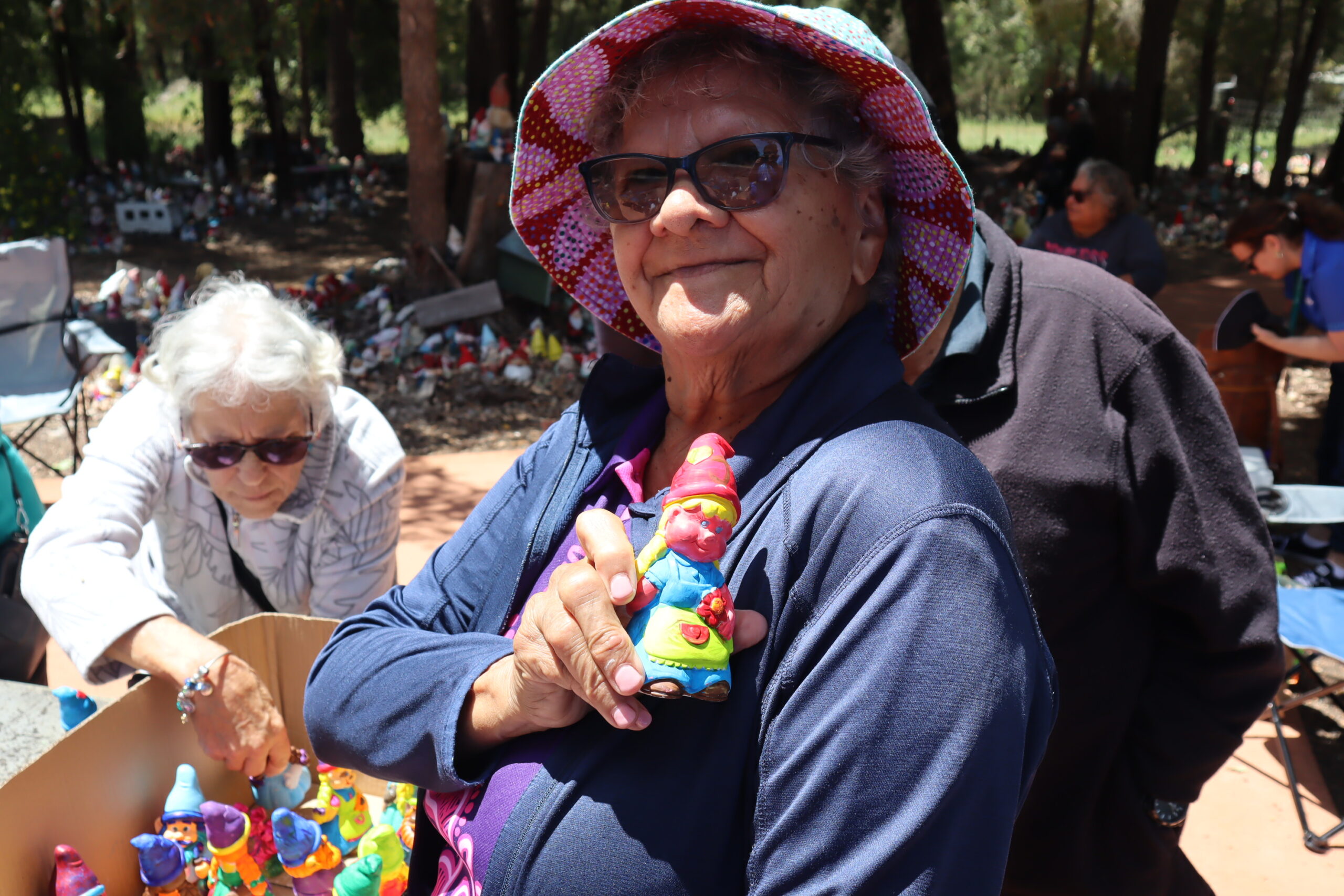 Elders create gnome village - South West Aboriginal Medical Service